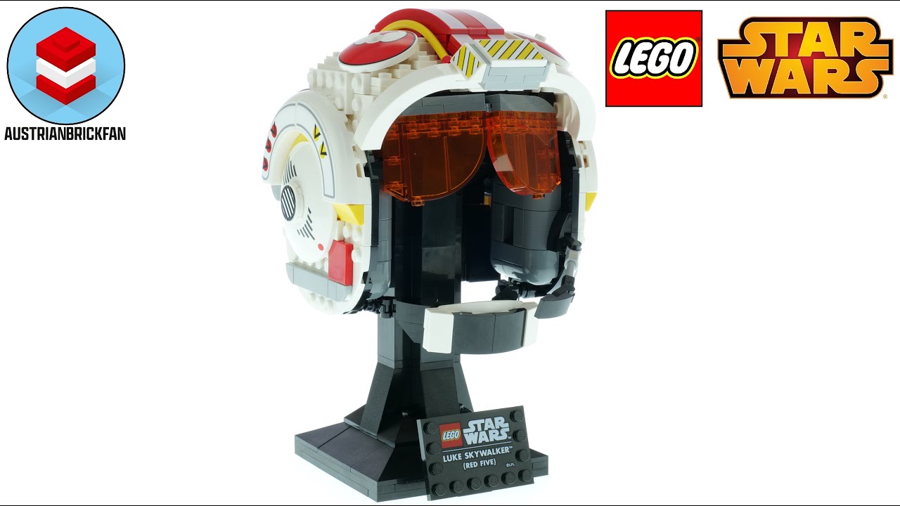 LEGO Star Wars 75327 Luke Skywalker (Red Five) Helmet Speed Build - YouTube