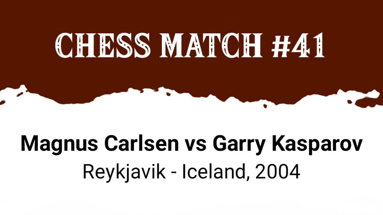 Magnus Carlsen vs Garry Kasparov • Reykjavik - Iceland, 2004 - YouTube