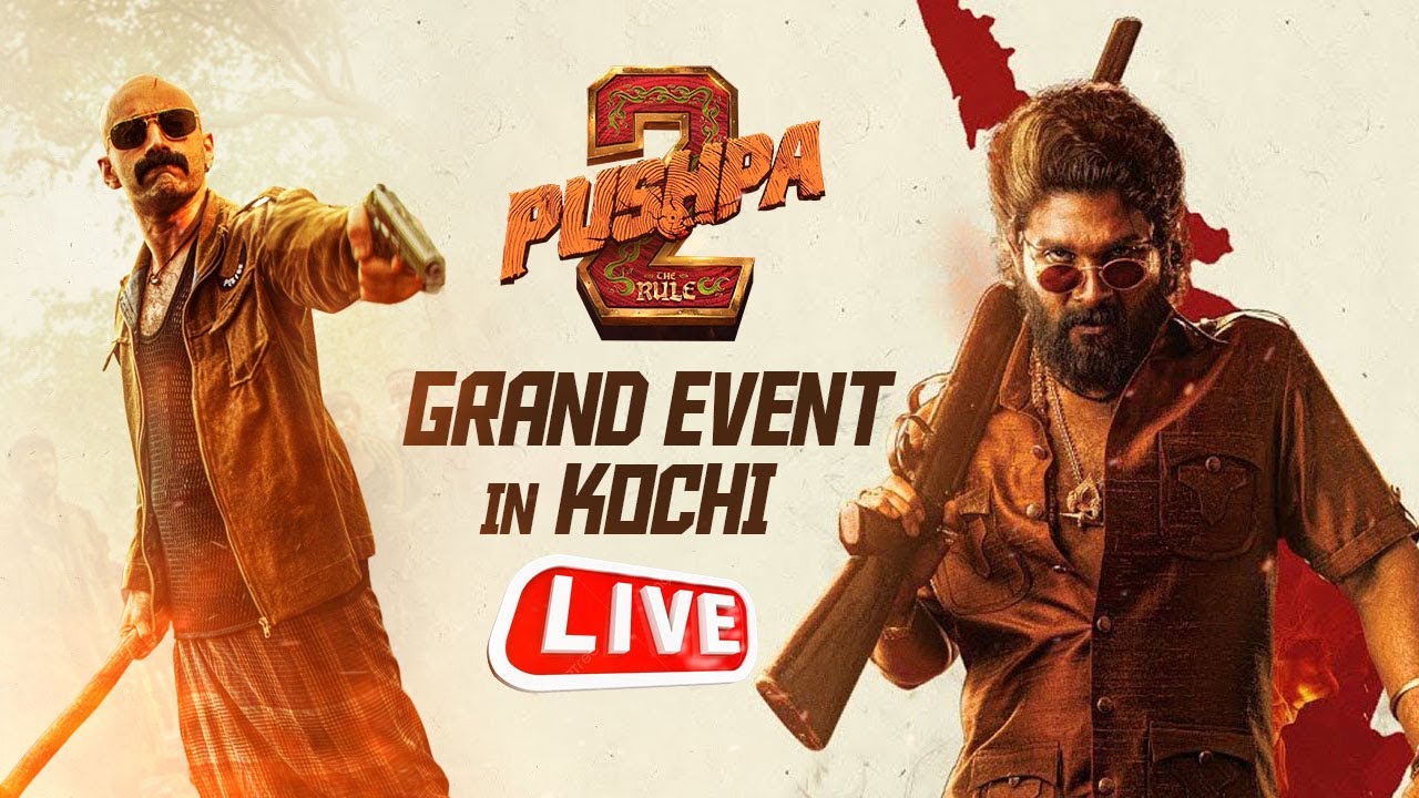 Pushpa 2 Grand Event in Kochi LIVE | Allu Arjun | Rashmika | Fahadh ...