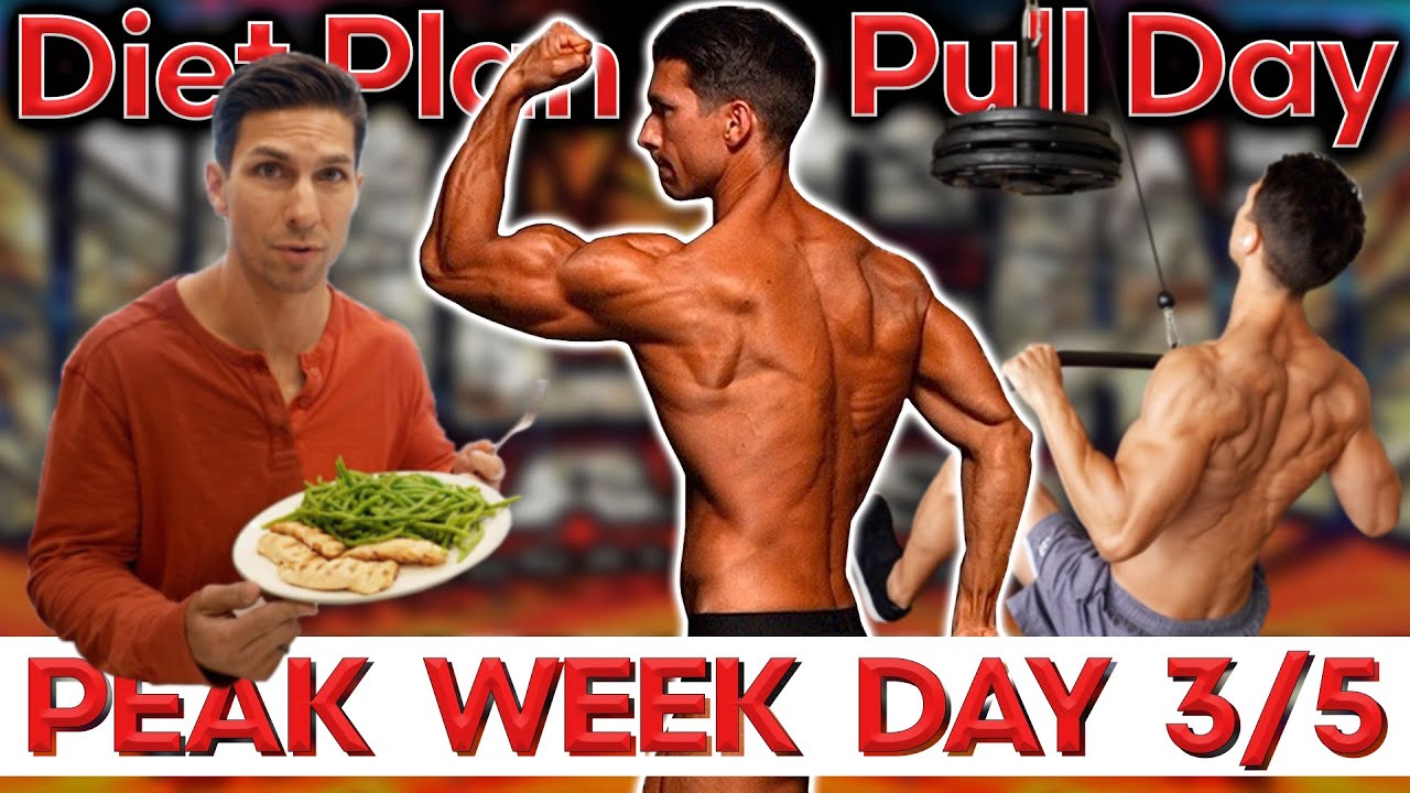 PEAK WEEK Diet & Training Plan DAY 3/5 for my FIRST Bodybuilding Show ...