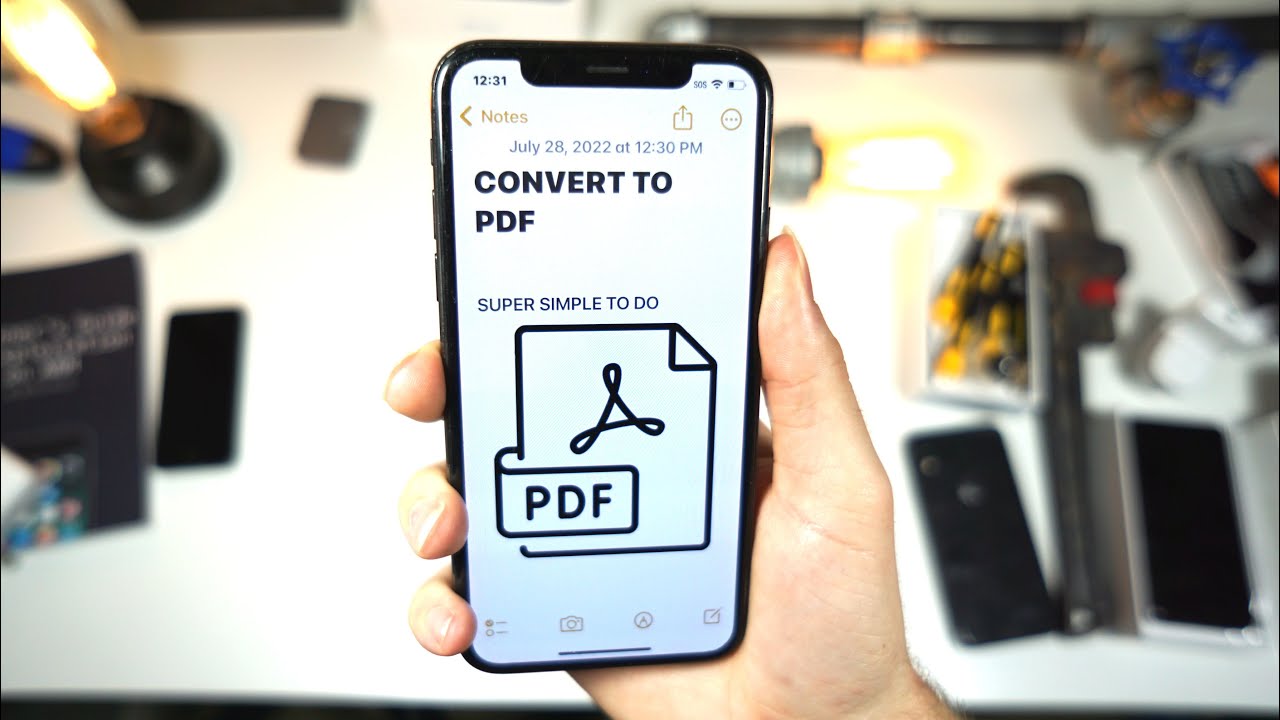 Easily Convert Notes To PDF On iPhone - YouTube