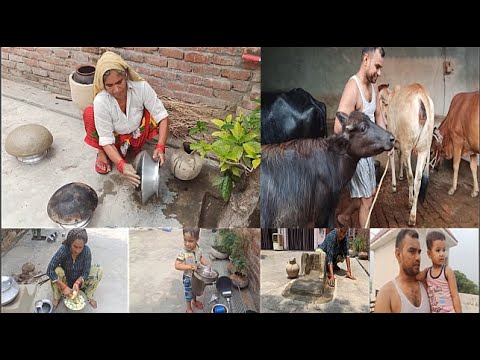 Village Family Morning Routine | Indian Village Morning | Pal Family ...