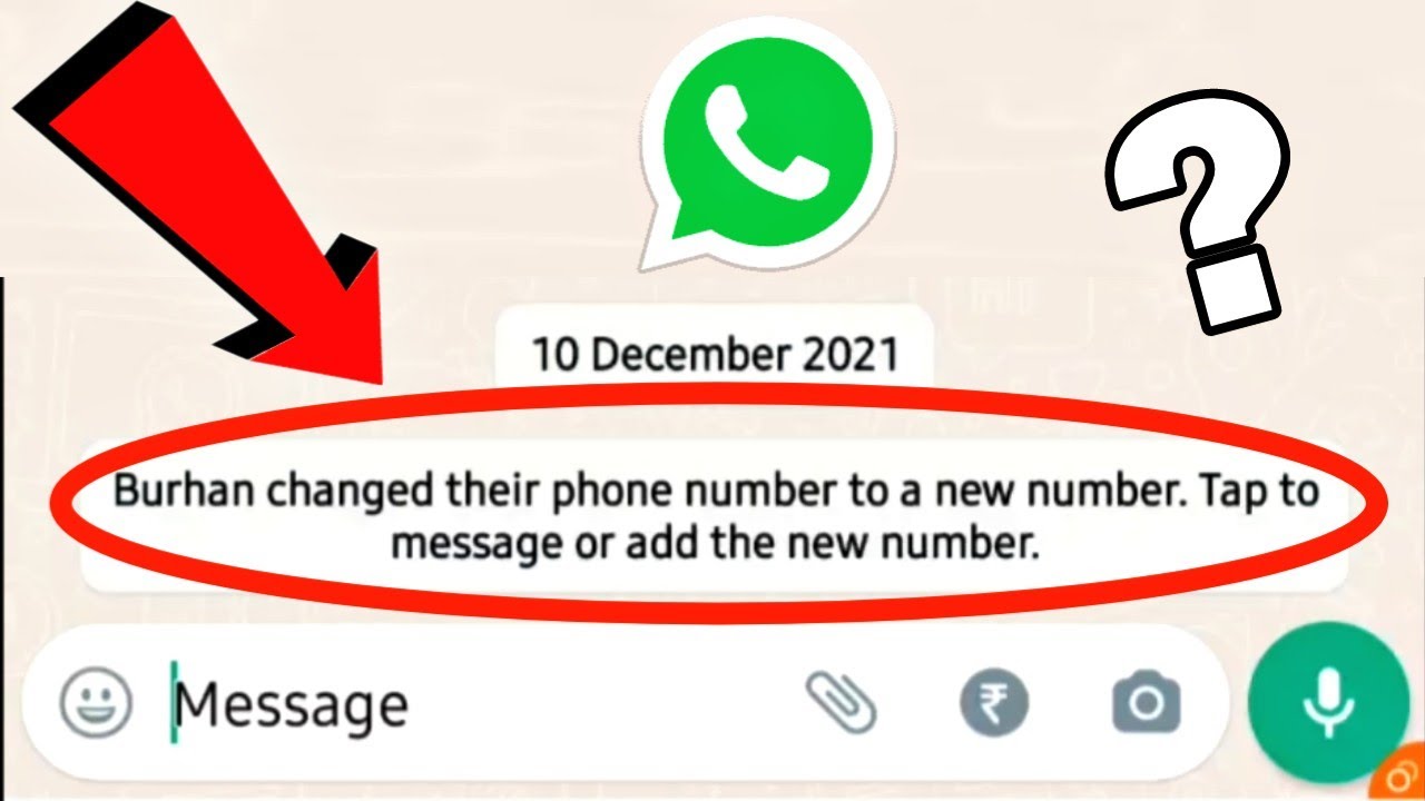 WhatsApp Your Friend Changed Their Phone Number To a New Number - YouTube