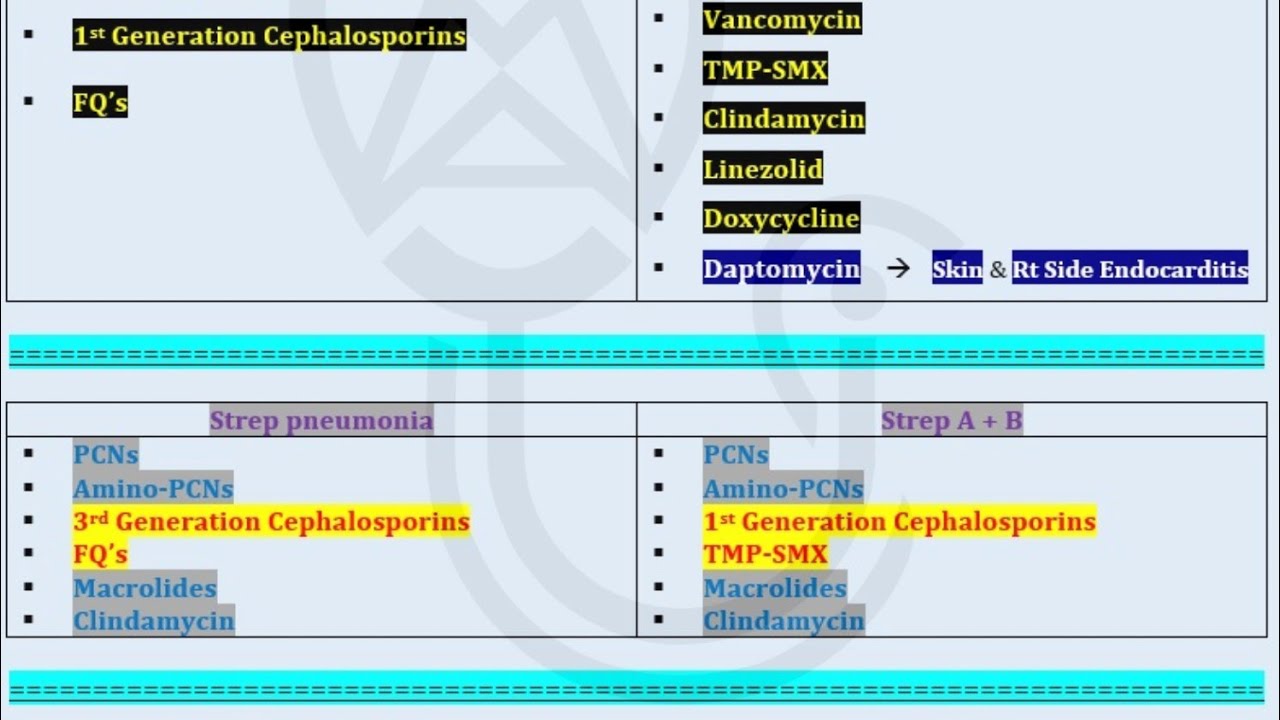Antibiotics Coverage for Gram Positive Bacteria | MRCP - I | Dr. Wasim ...