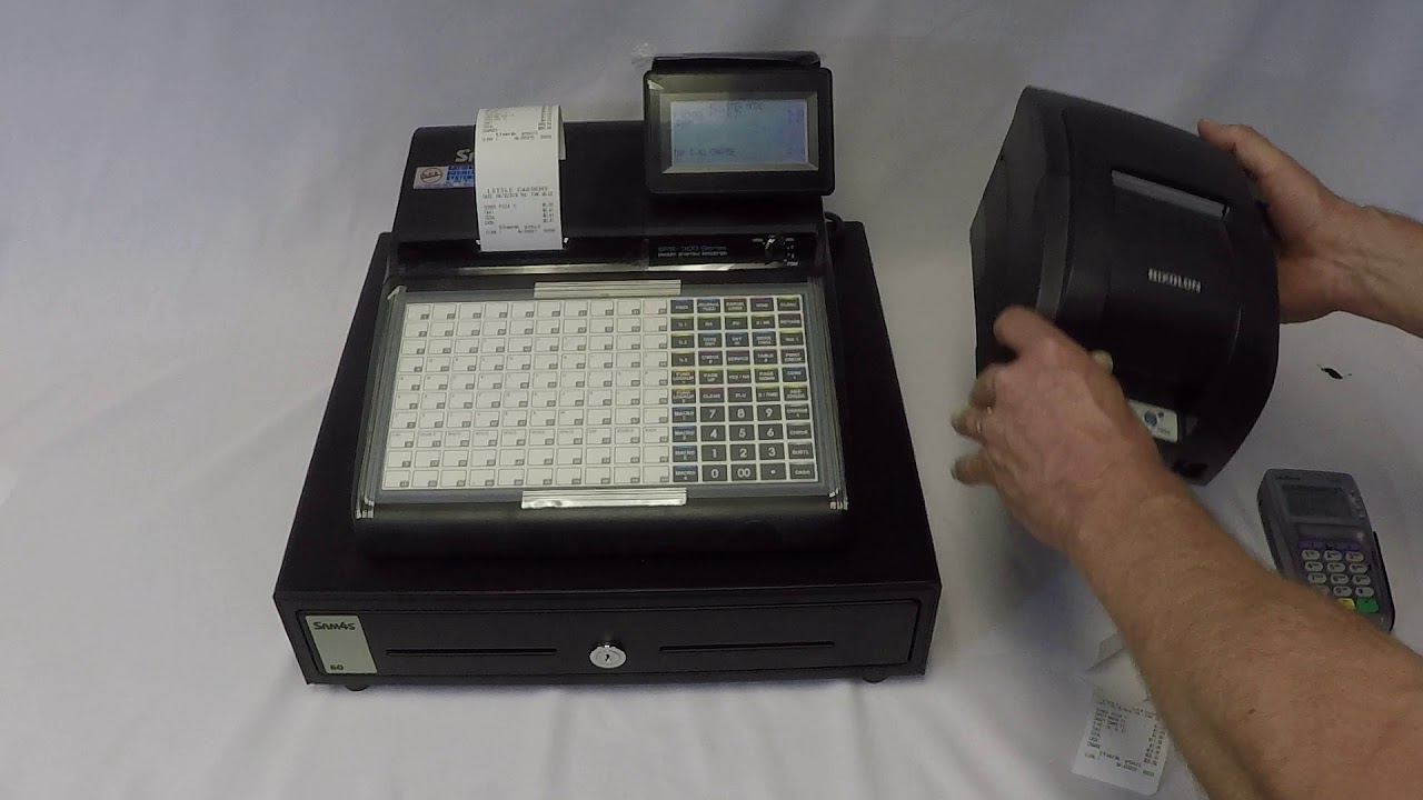 Overview of the SAM4s SPS-320 cash register - YouTube