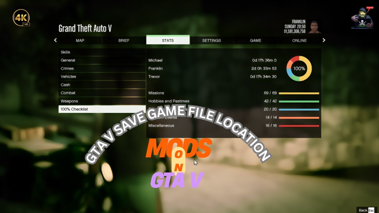 GTA 5 100% SAVE GAME LOCATION AND INSTALLATION........... - YouTube