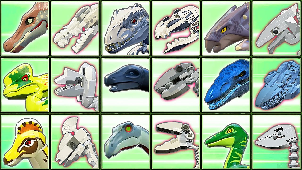 LEGO Jurassic World: Dinosaurs + Skeletons #2 | Eftsei Gaming - YouTube