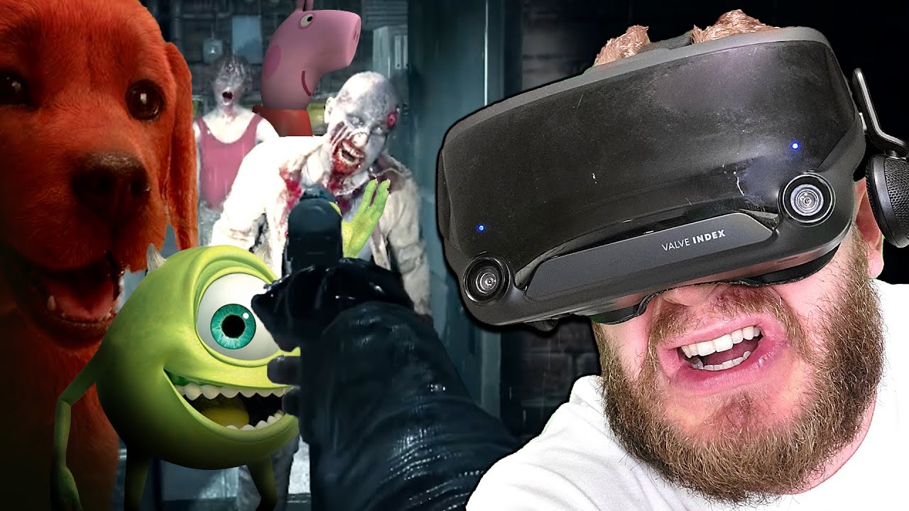 Resident Evil 2 in VR with MEME Mods! - YouTube