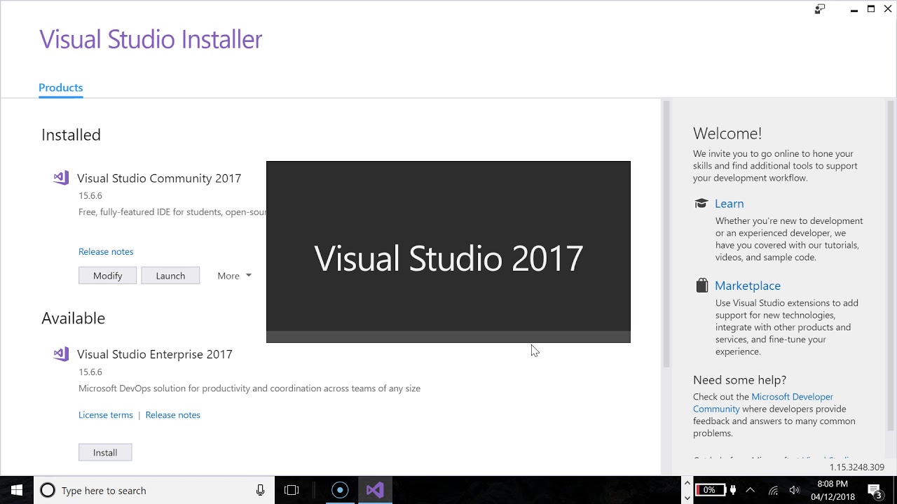 Setting up Visual Studio after Downloading - YouTube