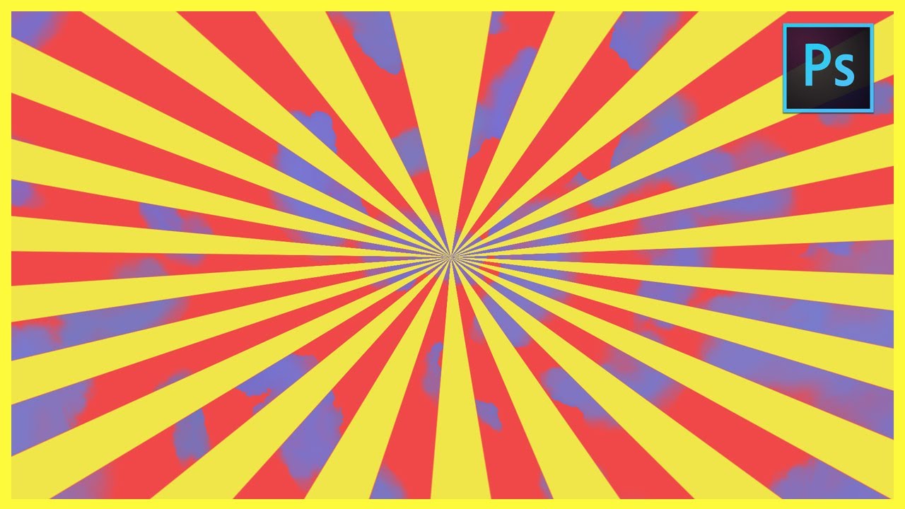 [ Photoshop Tutorial ] How to Create the SUNBURST Background in ...