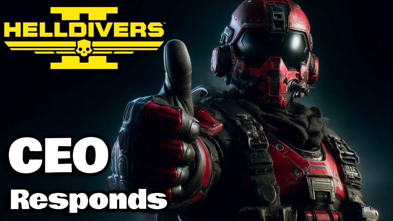 WOW! Helldivers 2 CEO has responded to us! - Brand New Fixes and Content - YouTube