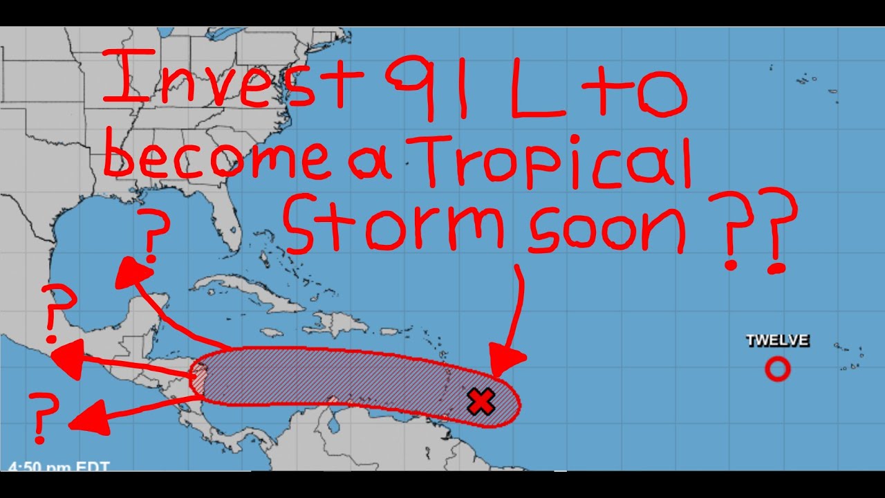 Important Invest 91L Update! Tropical Storm now likely to form in the ...