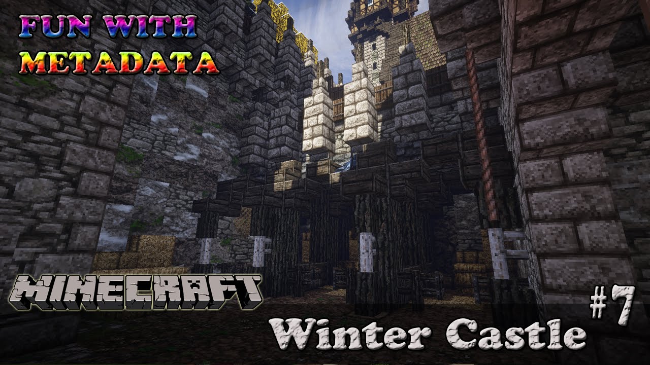 Minecraft: Winter Castle Build Tutorial part 7 (stables) - YouTube