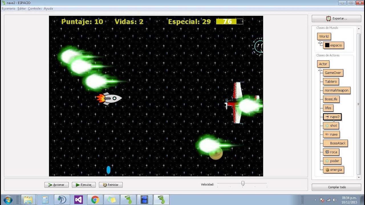 Creando un Videojuego con Java en GreenFoot 7!! FINAL!! ? - YouTube