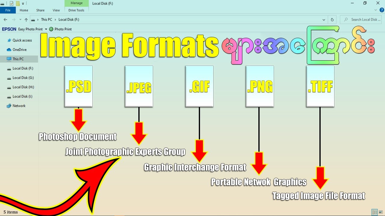 Image File Formats : PSD, JPEG, GIF, PNG, TIFF - YouTube