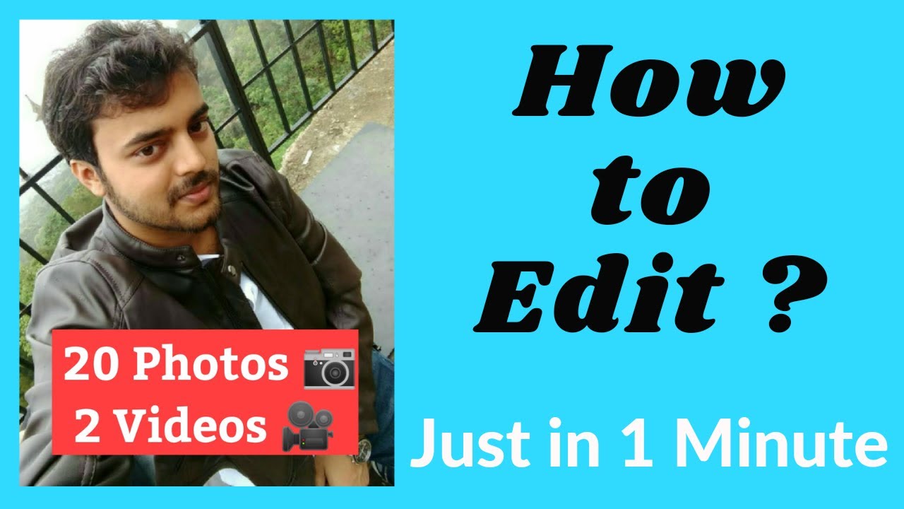 20 Photos 2 Videos Editing | How To Make 20 Photos and 2 Videos Reel ...
