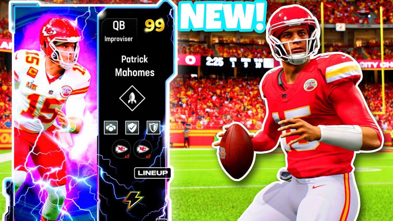 *new* 99 PATRICK MAHOMES is UNSTOPPABLE in Madden 25! Best QB?! - YouTube