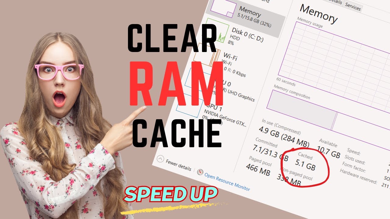 How to Clear RAM Cache from PC & Make Computer Faster - YouTube