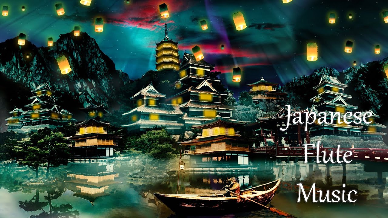 Japanese Winter Ambient with Flute Sounds Background [Sleep, Meditation ...
