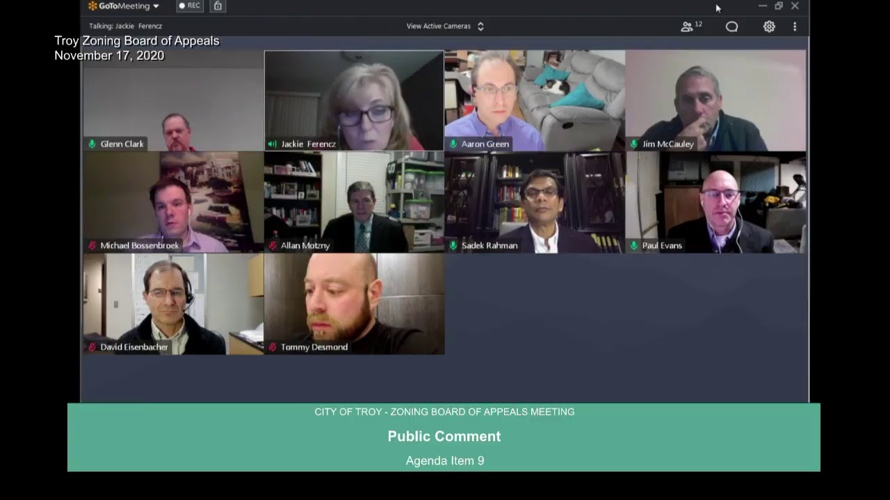 Zoning Board of Appeals (ZBA) Meeting November 17, 2020 - YouTube