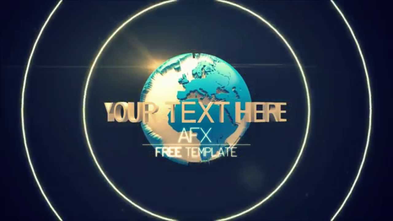 FREE Template - Planet Earth INTRO by anres1995 - YouTube