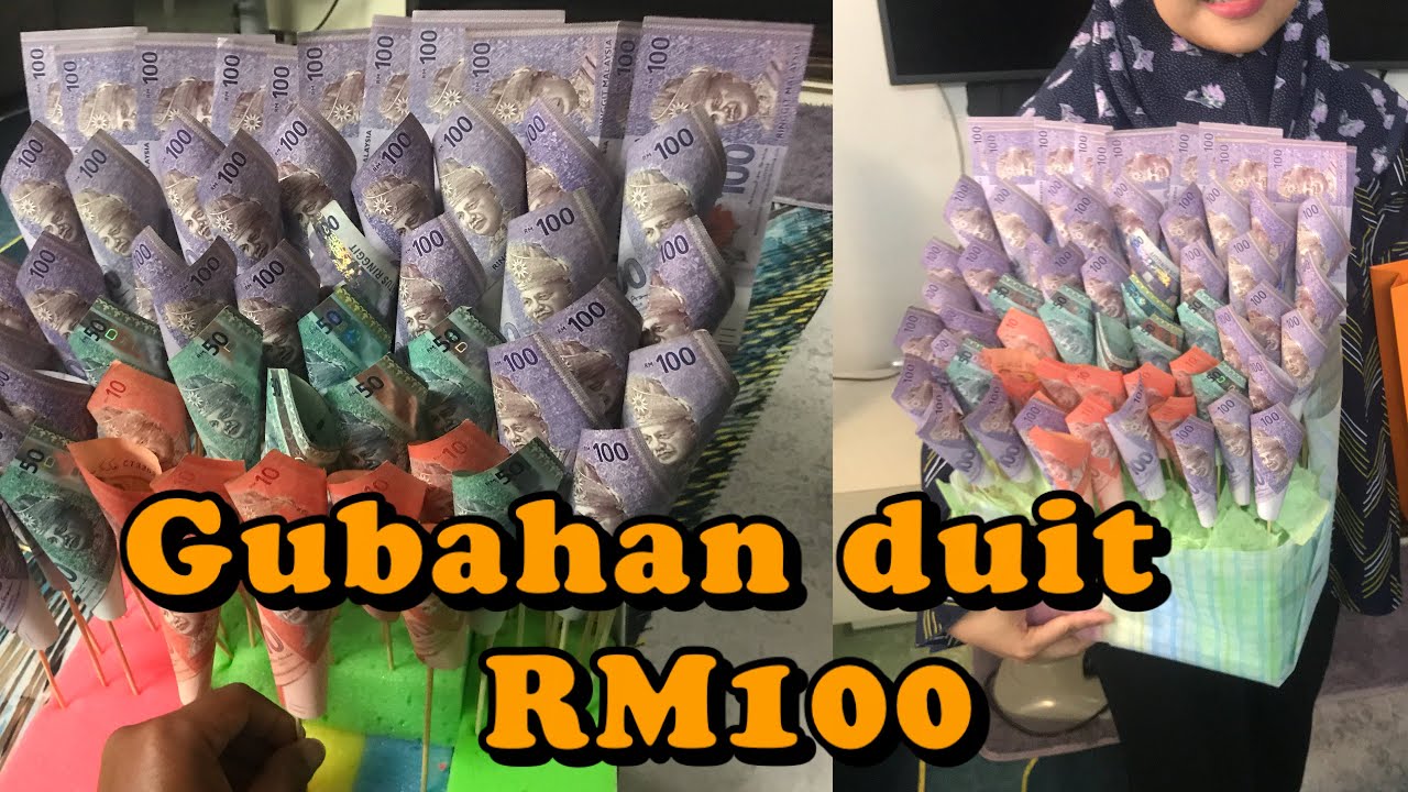 Diy Gubahan duit bunga | Jambangan duit | kejutan untuk isteri ...