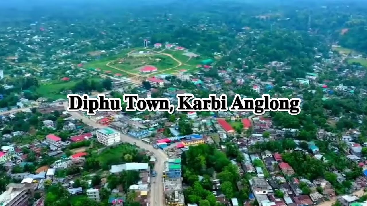 Diphu town, Karbi Anglong - by drone [4k] - YouTube
