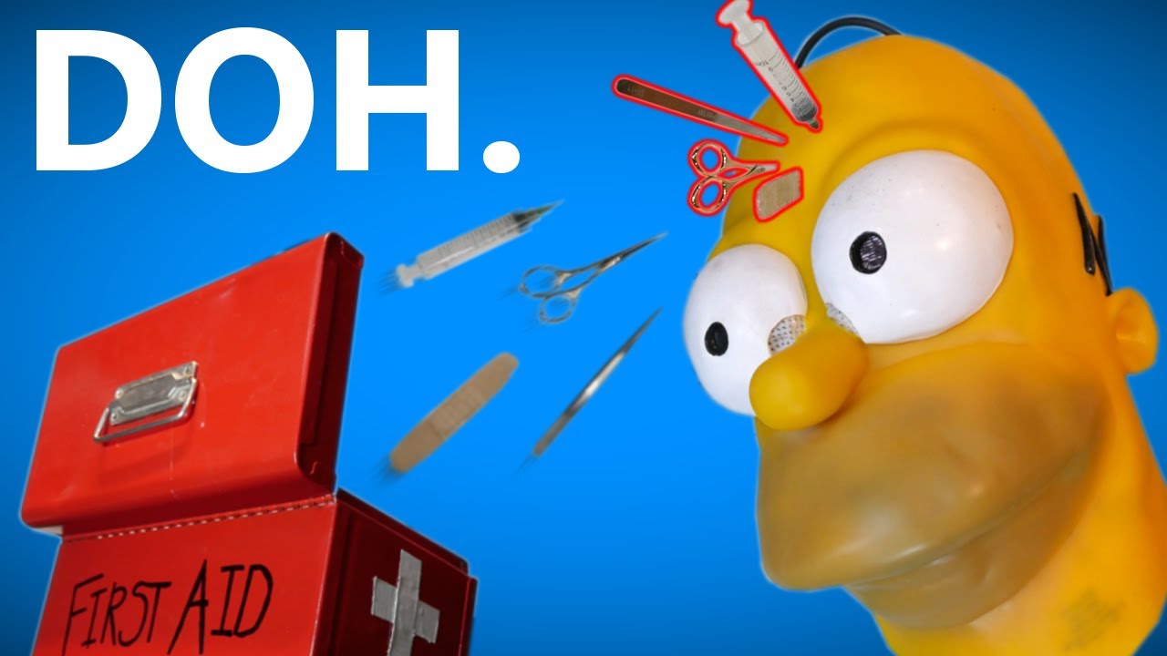 Homer's SPRING LOADED First Aid Kit - YouTube