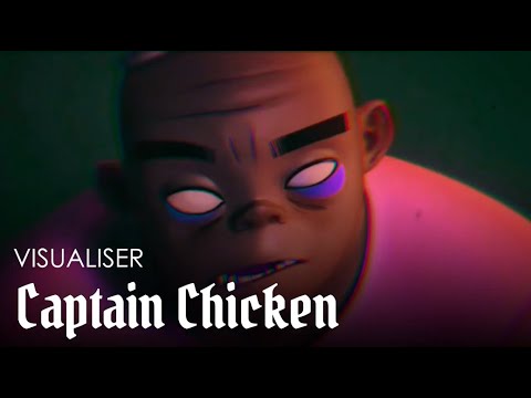 Gorillaz - Captain Chicken ft. Del The Funky Homosapien (Visualiser ...