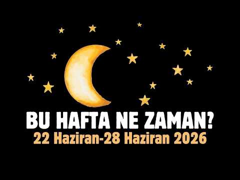 Beklenen Ay Takvimi Geldi! 🌙 Haziran 4. Hafta
