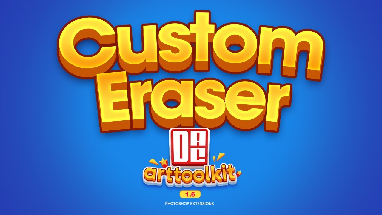 DAC Arttoolkit 1.6 - Custom Eraser - Photoshop Extension - YouTube