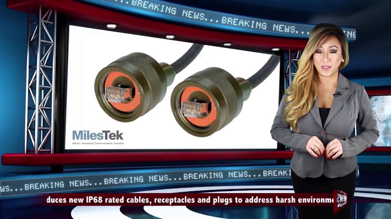 MilesTek Introduces New IP68 Rated Cables, Receptacles and Plugs - YouTube