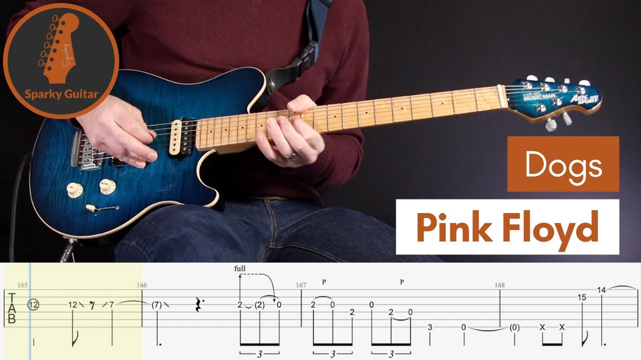 Dogs - Pink Floyd (Guitar Cover #110 with Tabs) - YouTube