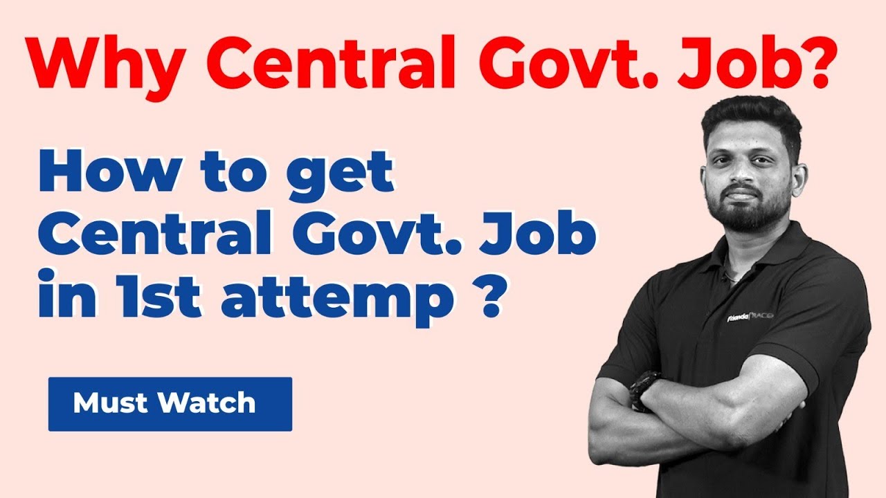 How to get Central Government Job in 1st attempt ? Must Watch | Vijay ...