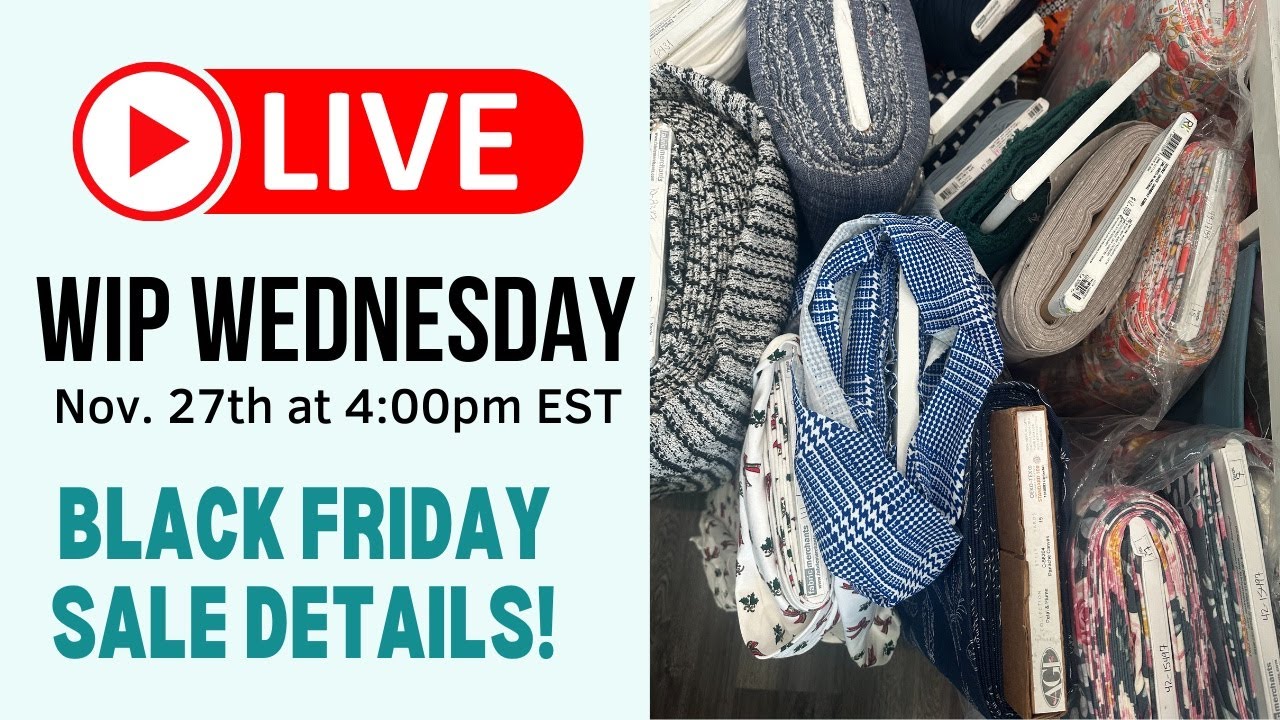 WIP Wednesday #155: Black Friday SALE details! - YouTube