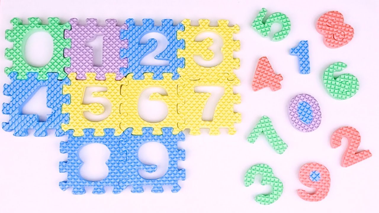 Number Puzzle Mat Play | Counting Numbers in English | Number study ...