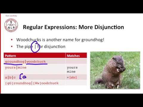 2 1 Regular Expressions Stanford NLP Professor Dan Jurafsky & Chris Manning - YouTube