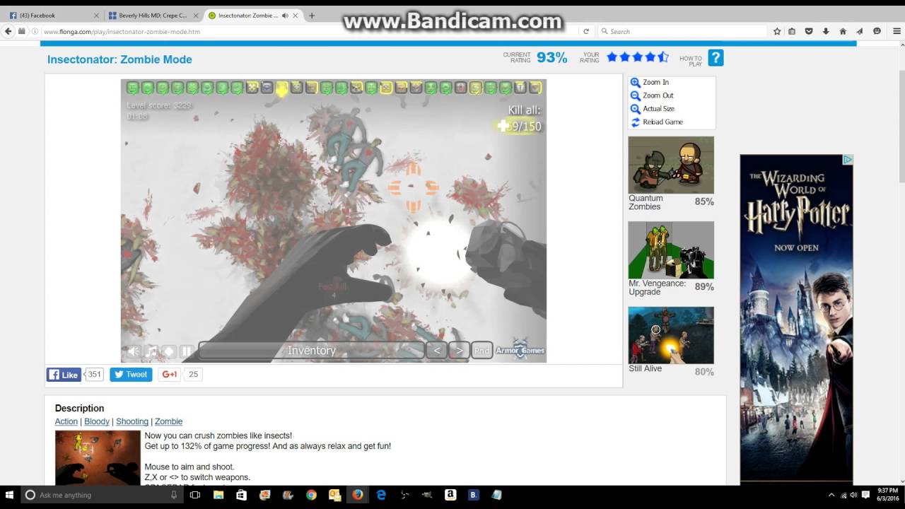 Insectonator Zombie Mode Part 3 - YouTube