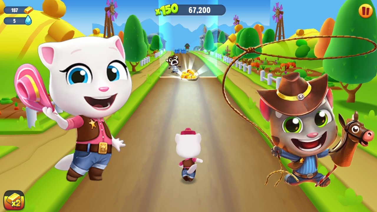 Episode 89 Talking Tom Gold Run - Saddle Up with Cowboy Angela on a ...