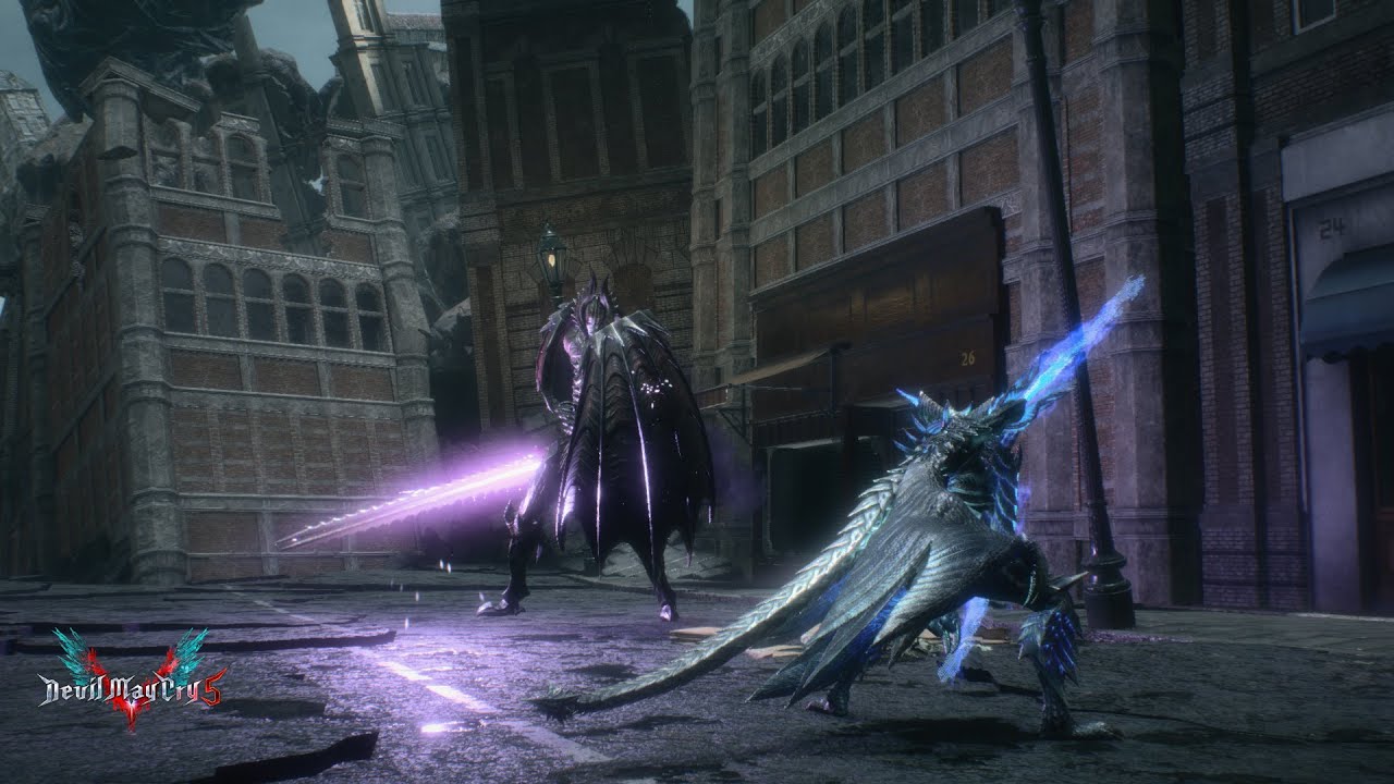 Devil May Cry 5 : Vergil VS Cavaliere Angelo DMD No damage - YouTube