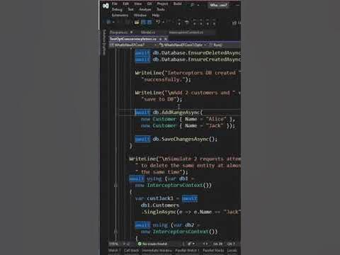 Optimistic concurrency interception in EF7 - part 1 of 2 #shorts #ef7 - YouTube