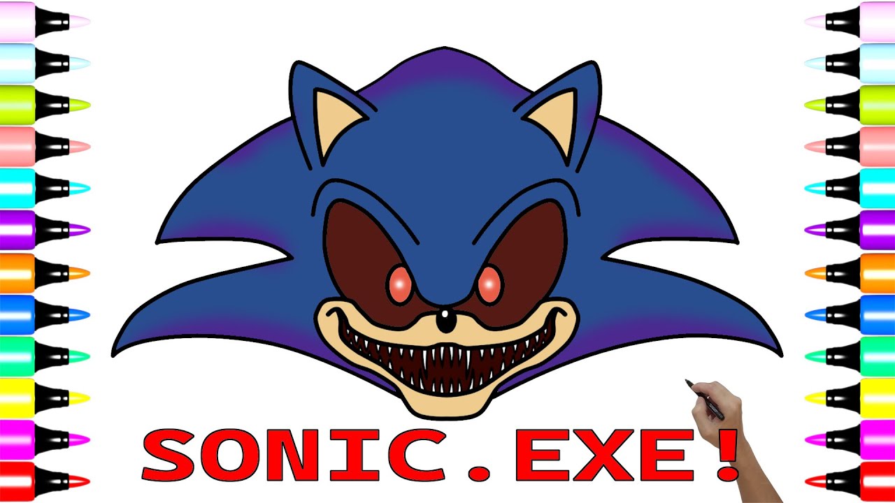 How to Draw SONIC.EXE! In Minutes! Easiest Way to draw! - YouTube