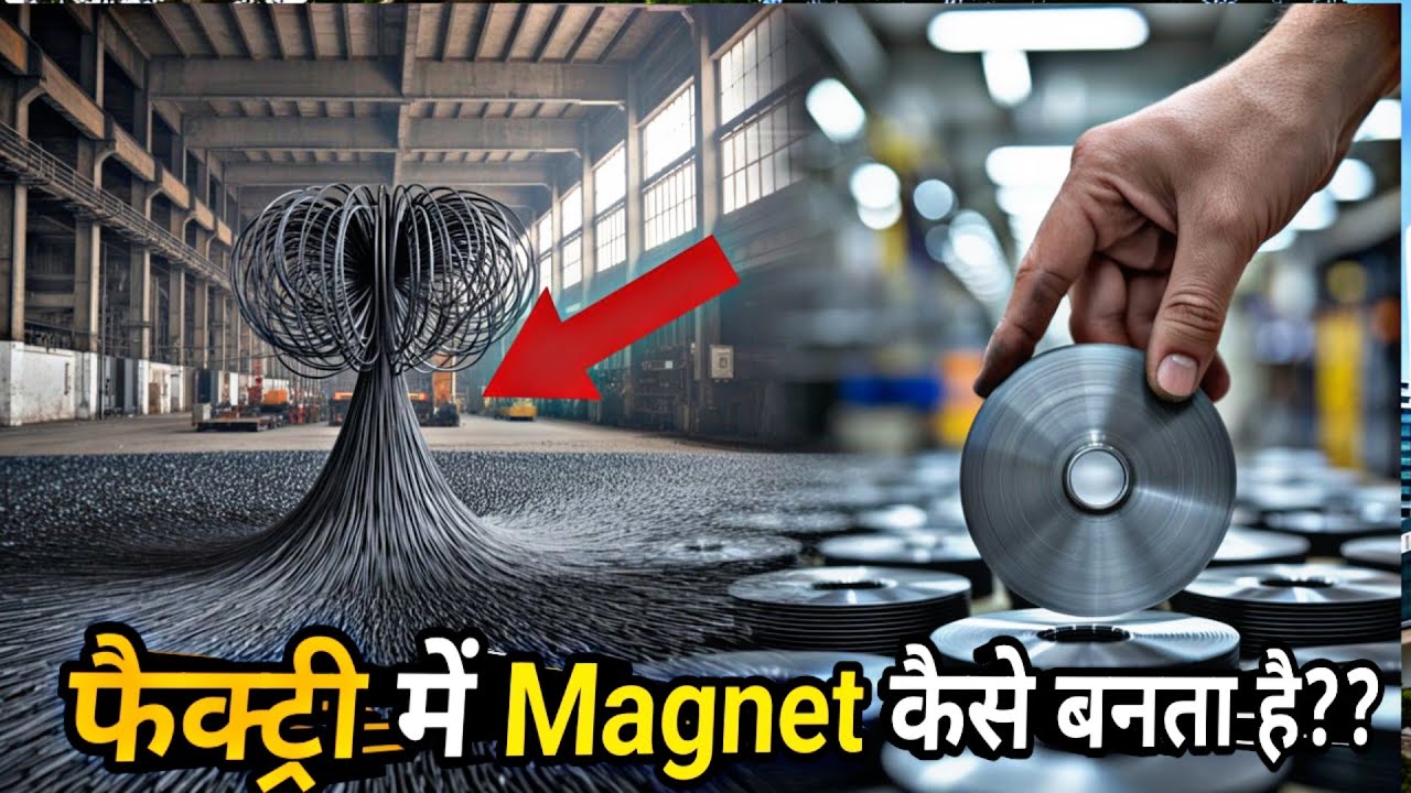 Magnet फैक्ट्री में कैसे बनता है?? । How Magnet Are Made In Factory?? 🤔 ...