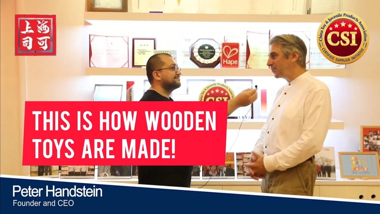 This is how wooden toys are made in China - HAPE factory tour! - YouTube