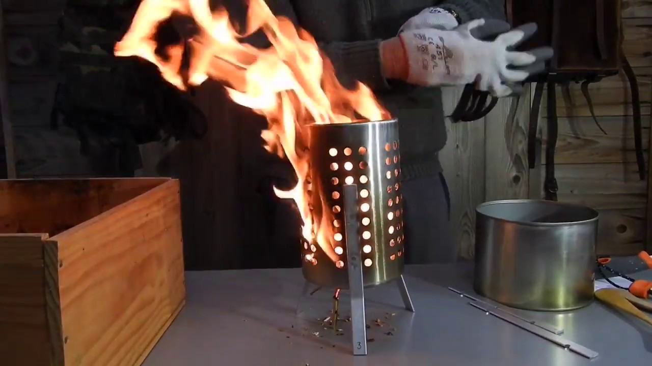 🇨🇭62 - Fabrication d’un réchaud à bois type IKEA. - YouTube