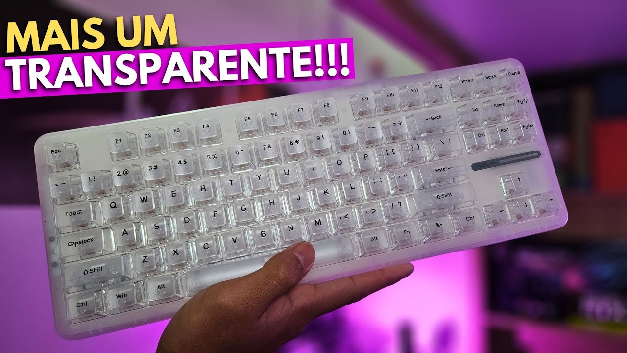 AULA TARANTULA L87 - O TECLADO TRANSPARENTE CUSTO BENEFICIO DA AULA - YouTube