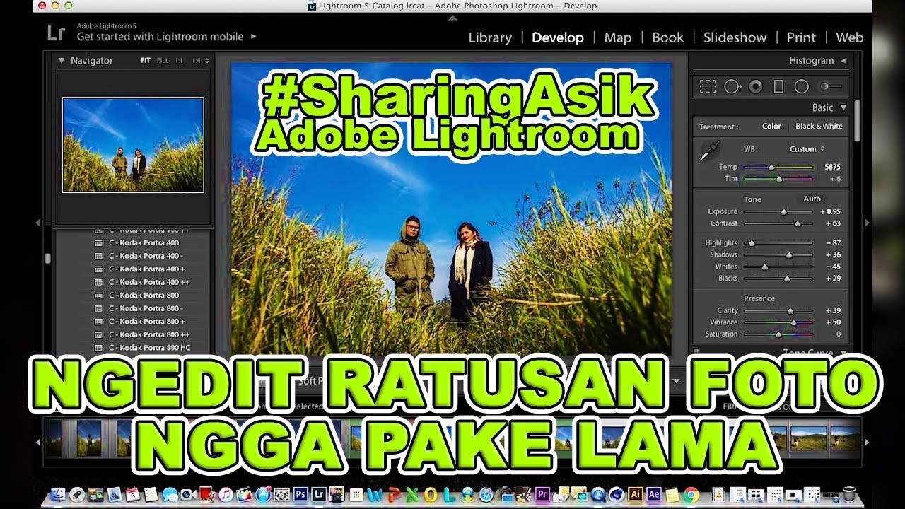 #SharingAsik ngedit 500 foto 5 menit adobe lightroom tutorial - YouTube