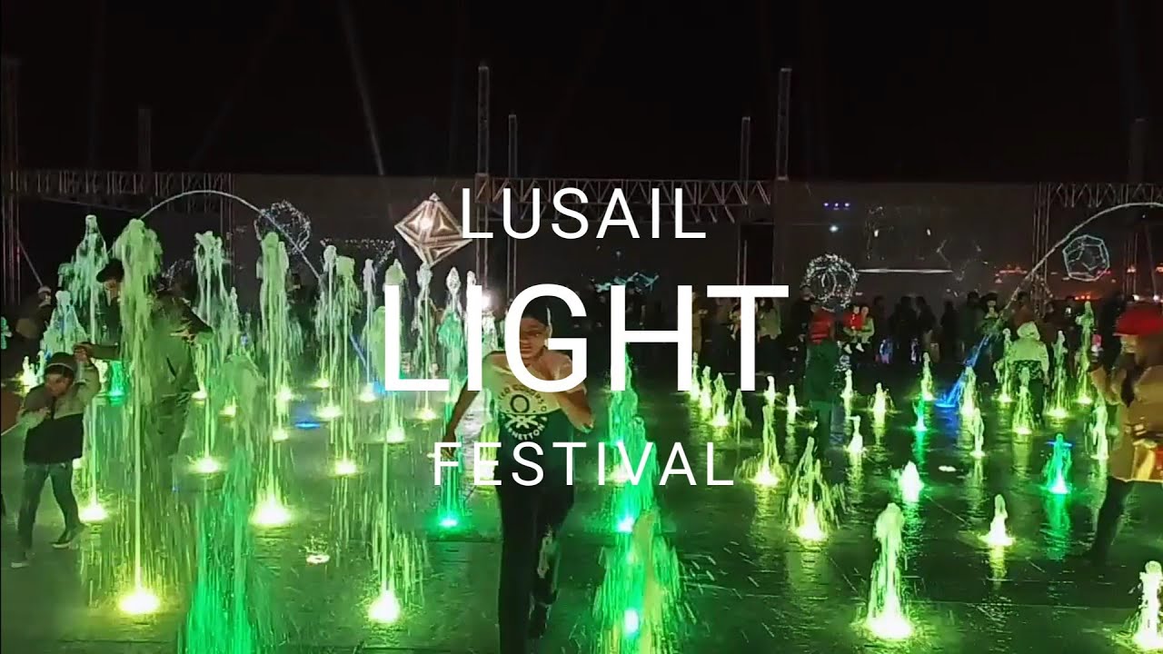 Visiting Lusail Light Festival 2020 | Lusail City Qatar | Qatar Vlogs ...