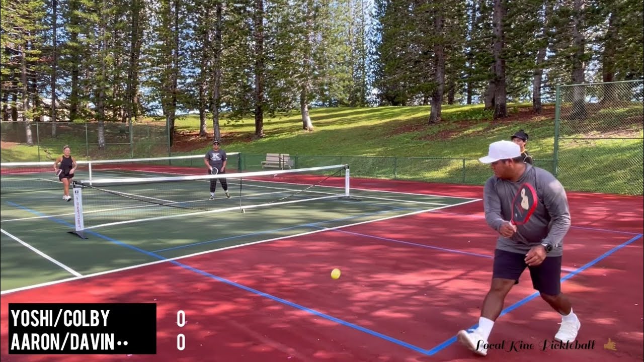 The beginning of many battles 🤣 | Doubles Pickleball, Aaron/Davin vs ...
