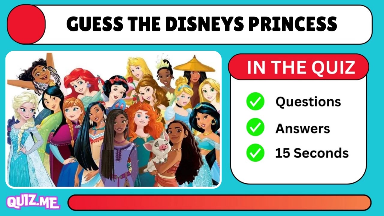Guess The Blurred Disney Princess Quiz | Everyone Gets No 9 Wrong - YouTube